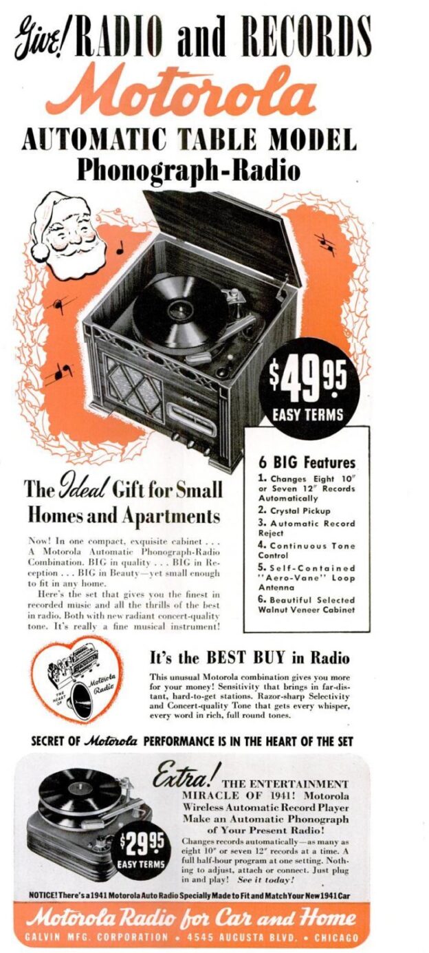 1940 Motorola Model 61-F Radio-Phono | OneTubeRadio.com